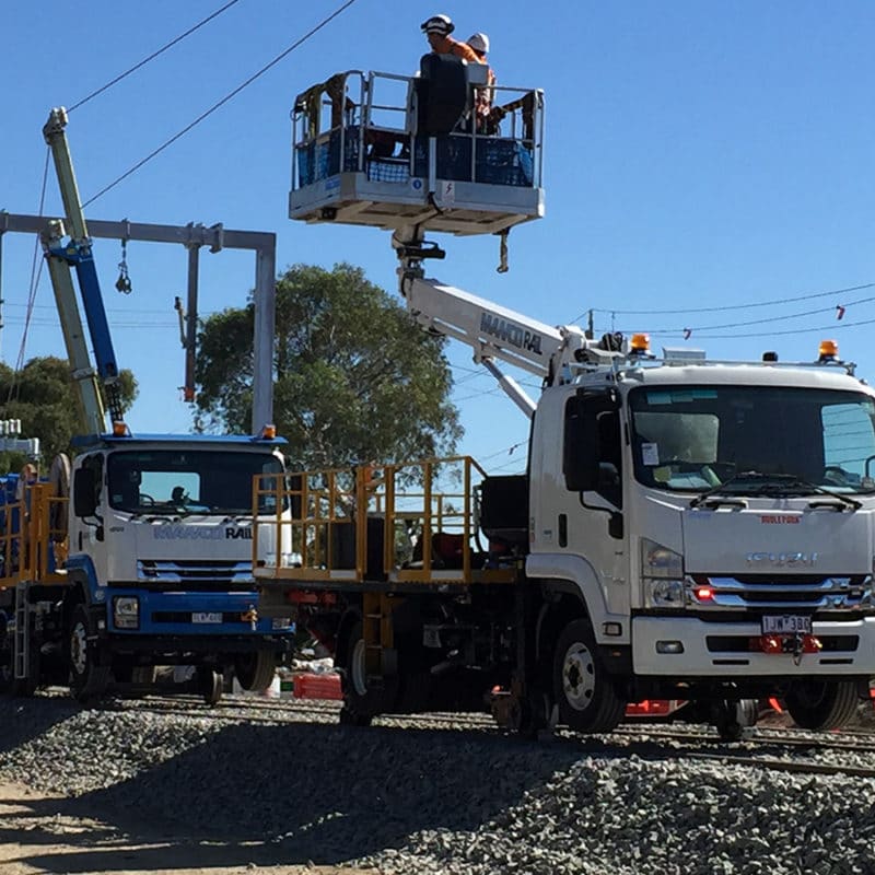 Overhead Feed and Tensioner - Manco Rail Hire